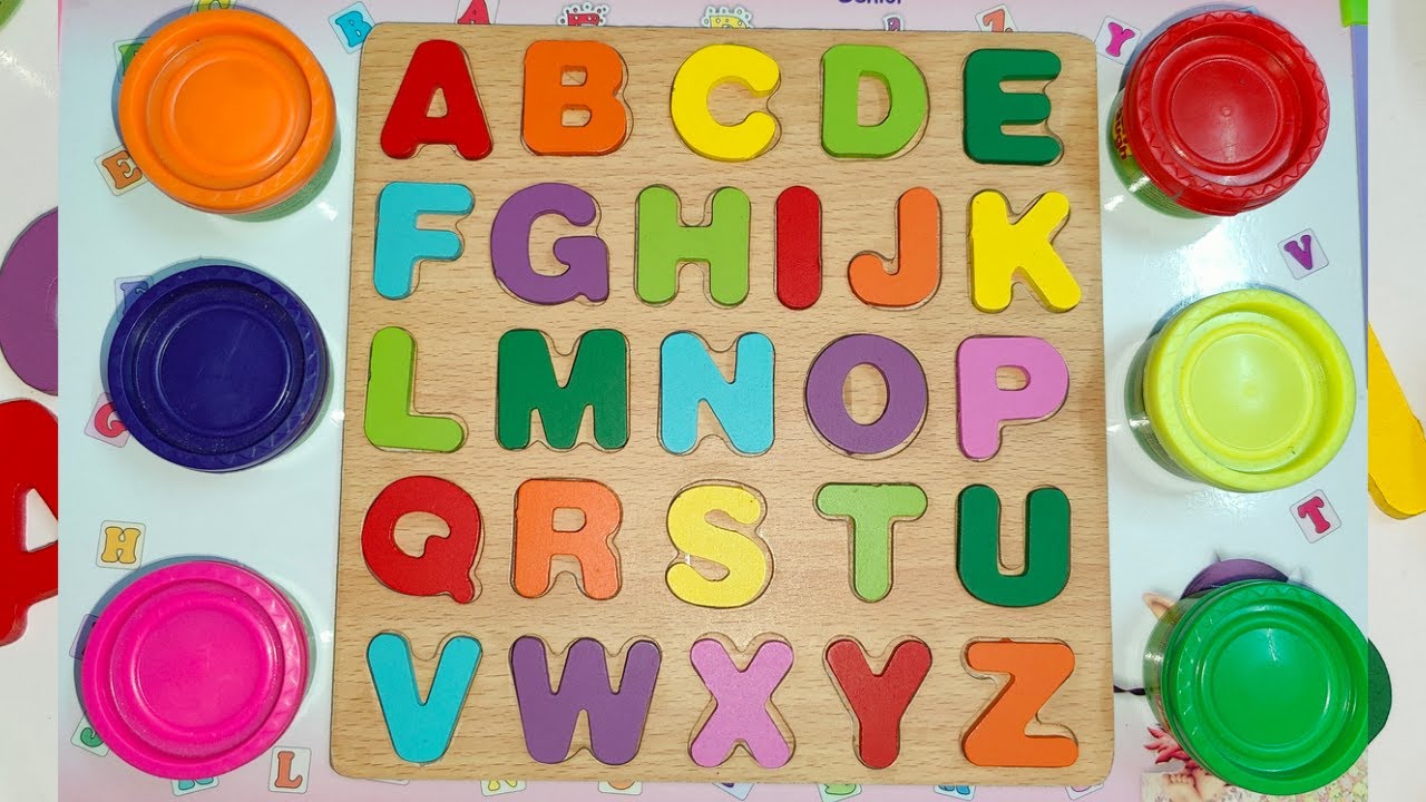 Learn Alphabets with Learning toys | ABCD board | Preschool education ...