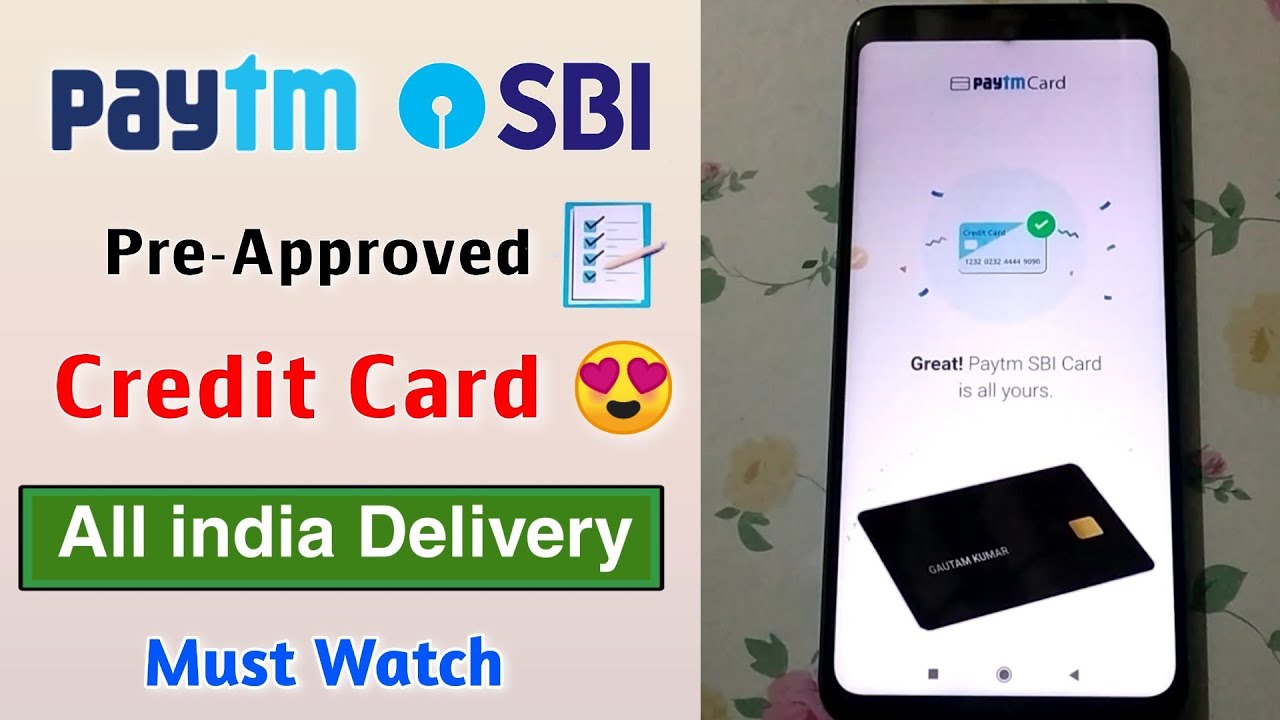 Paytm SBI Pre-approved credit card All india delivery 😍 | how to apply ...