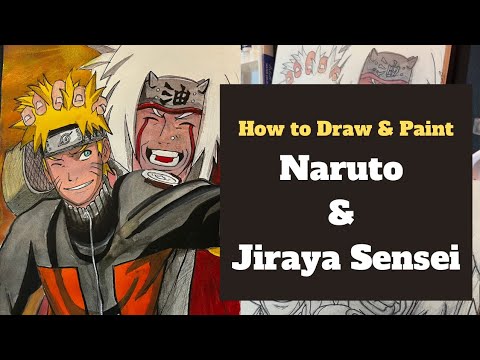 How To Draw Naruto and Jiraya | Naruto Shippuden - YouTube