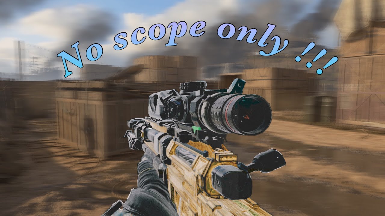 Codm sniper Challenge | NO SCOPE ONLY !!! - YouTube