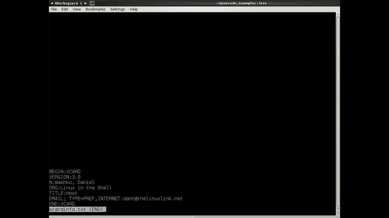 Linux In The Shell Episode 001 Qrencode Youtube