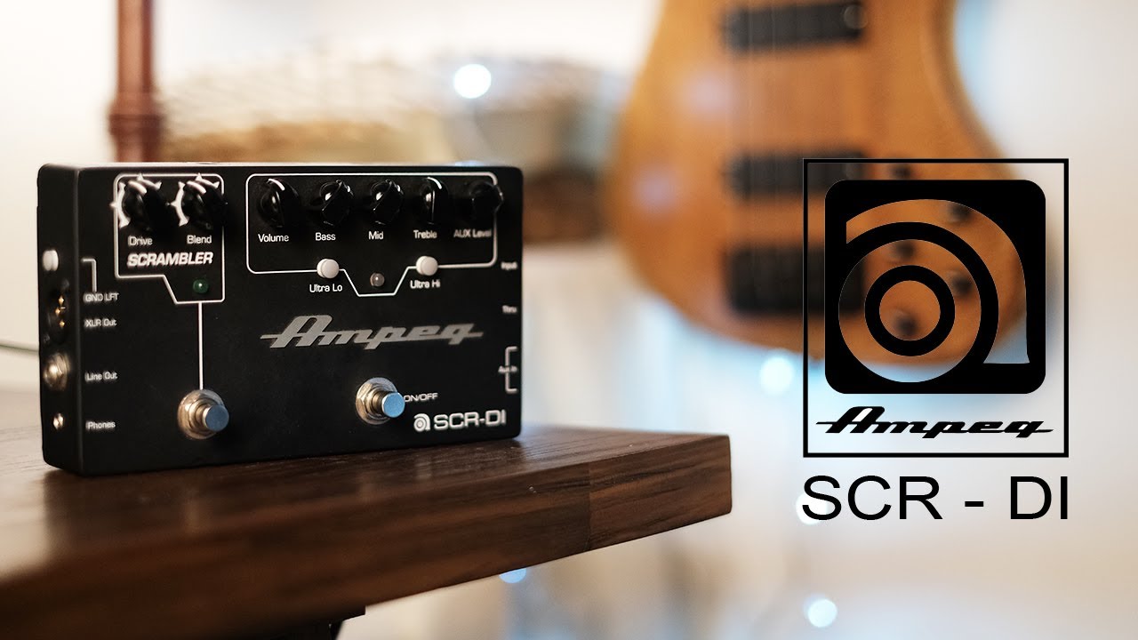 AMPEG SCR-DI BASS PREAMP REVIEW - YouTube