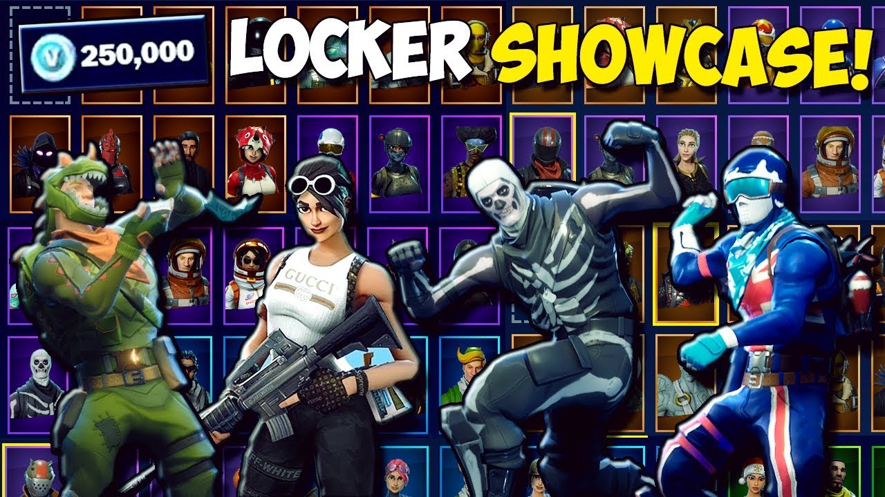 INSANE FORTNITE LOCKER SHOWCASE... (I have spent over $1,000 on this ...