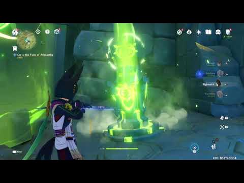 Genshin Impact - How to lower water level at Fane of Ashvattha - YouTube