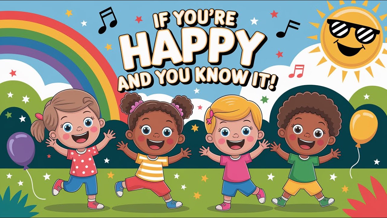 If You’re Happy and You Know It Clap Your Hands | Kids Nursery Rhyme ...