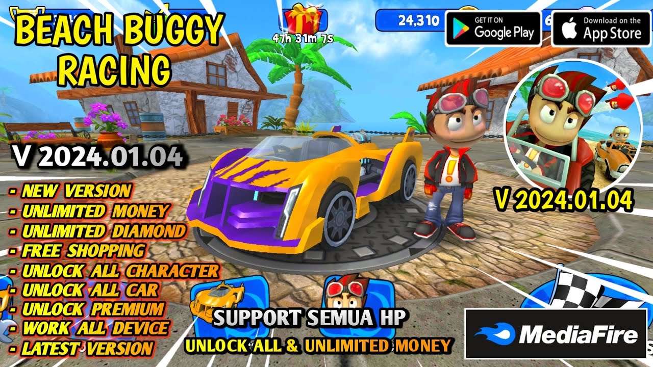 Beach Buggy Racing Mod Apk Latest 2204 Apk V2024.01.04 - Unlimited ...