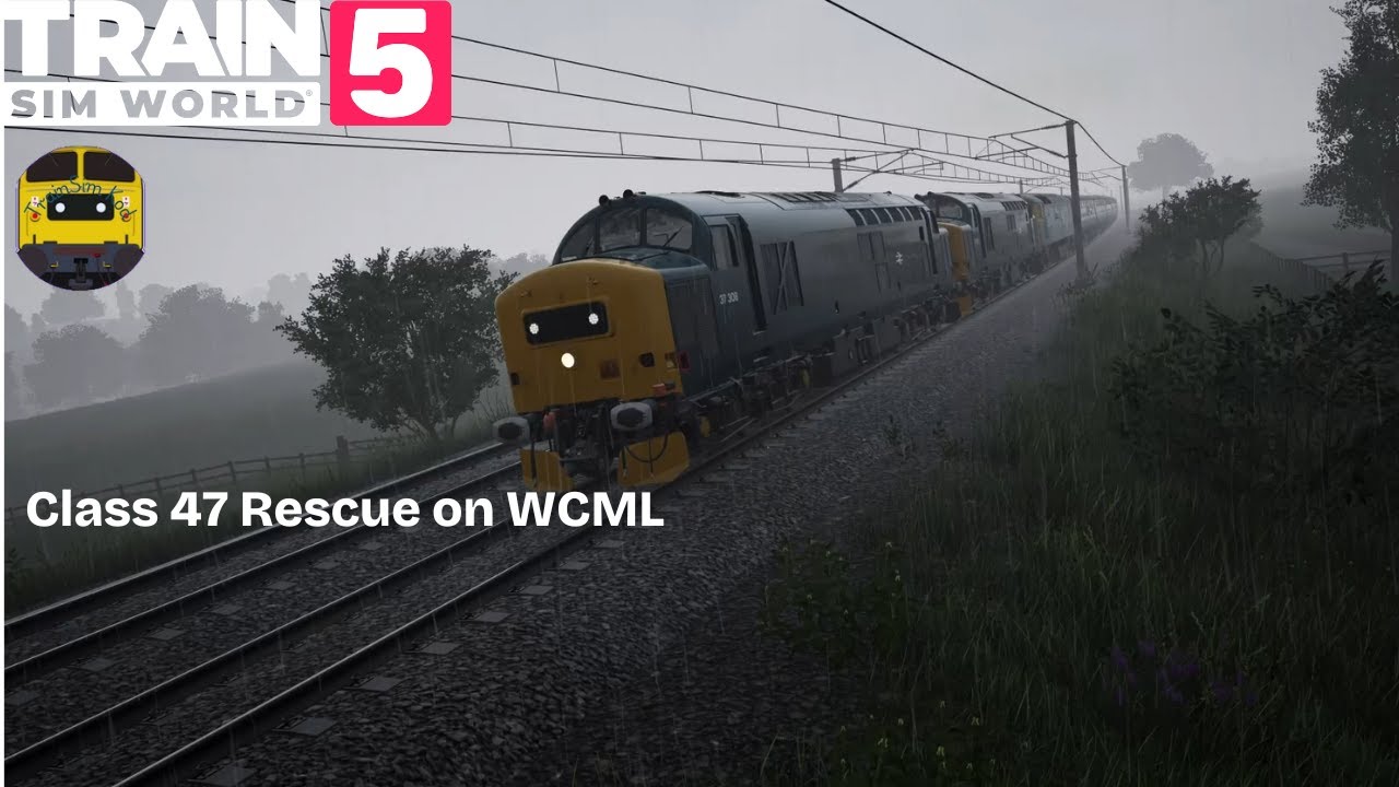 Rescuing a broken down class 47 with a Class 37 WCML - YouTube