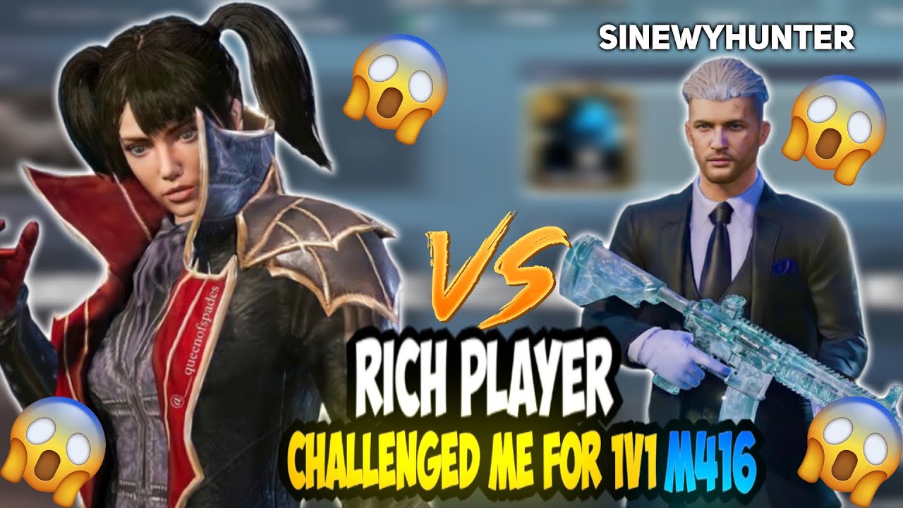 😰 Rich 🤑 Player Challenged Me For 1v1 😨😈 || M416 1v1 || IPhone-13 📲 ...