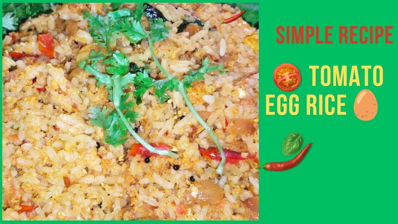 Tomato Egg Rice Recipe|தக்காளி முட்டை சாதம் |Egg rice #Tasty rice - YouTube