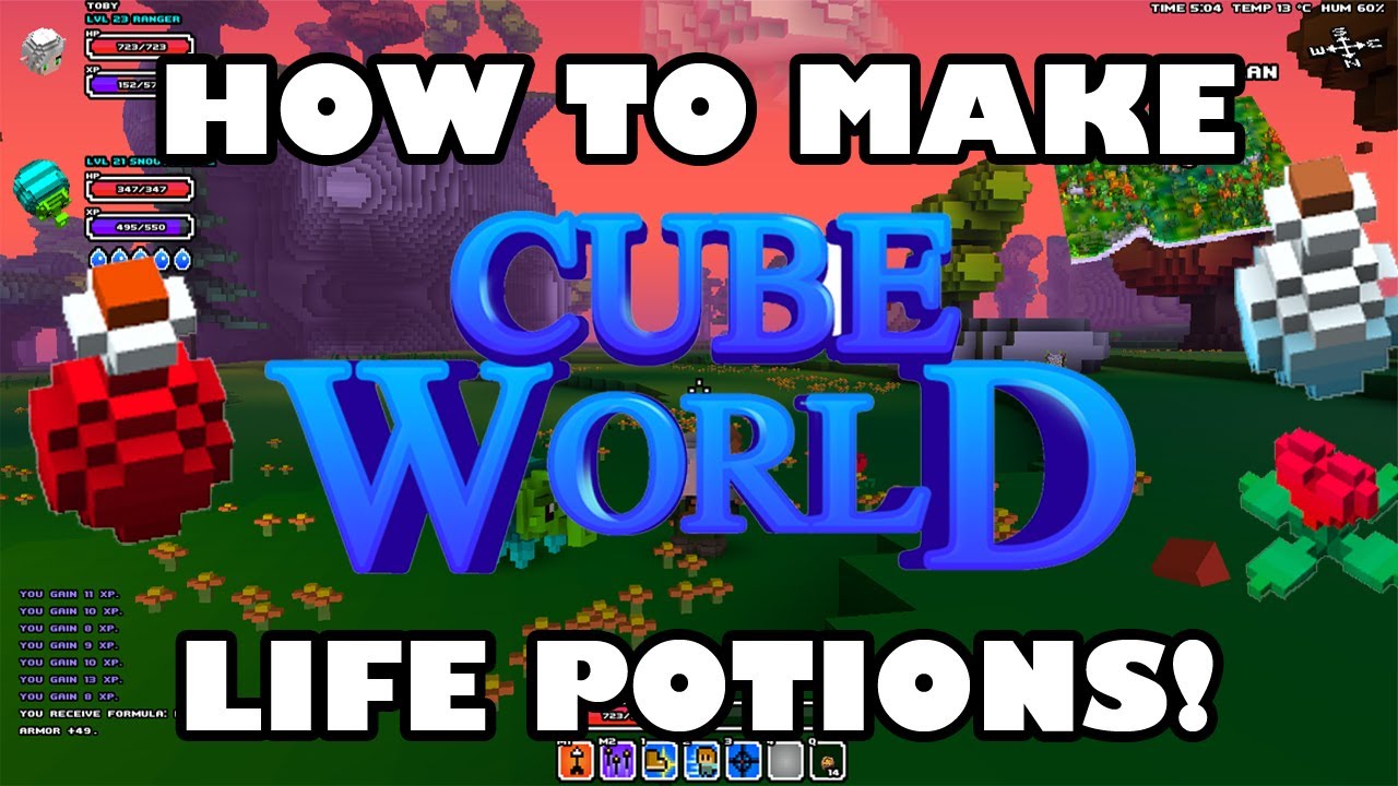 Cube World - How to make Life Potions! - TUTORIAL - YouTube
