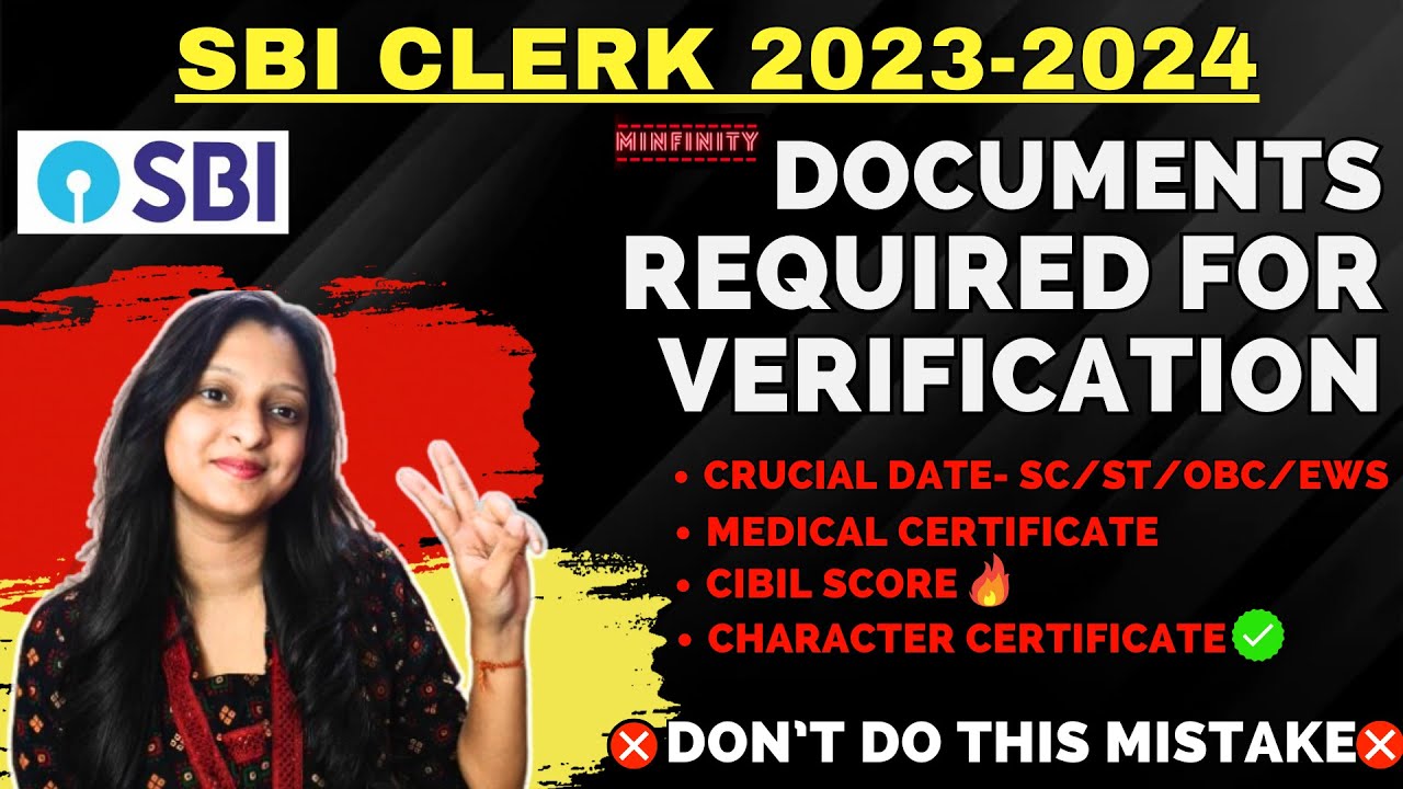 SBI Clerk Document Verification, Process after SBI Clerk Mains Result ...