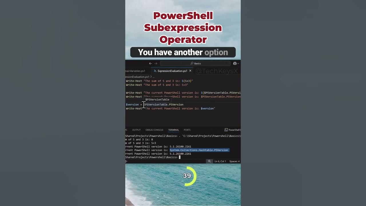 PowerShell Subexpression Operator Tip #2 - YouTube