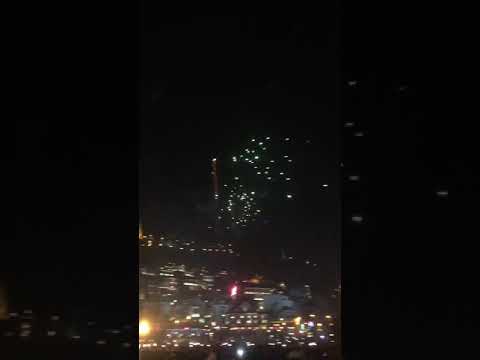 Tiflis’te Yılbaşı Kutlamaları Havai Fişek Görüntüleri 2018