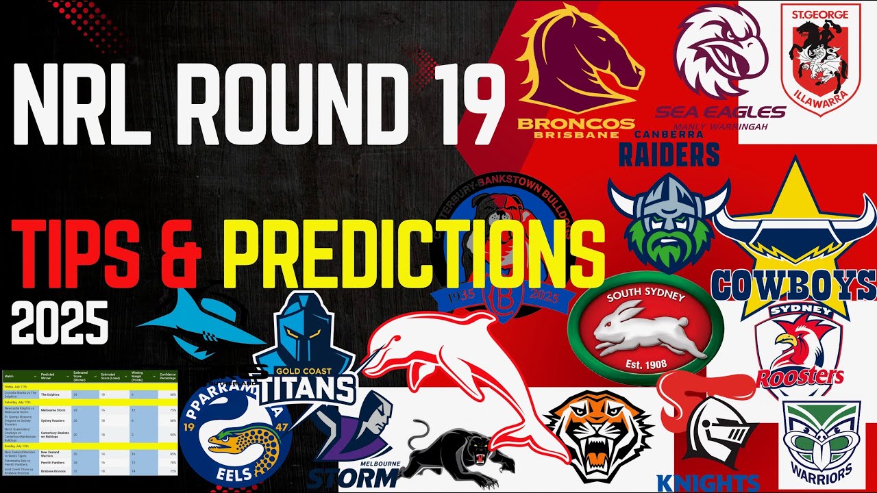 NRL Round 19 TIPS & PREDICTIONS! 🏉 EXPERT SCORES & WINNERS (2025) - YouTube