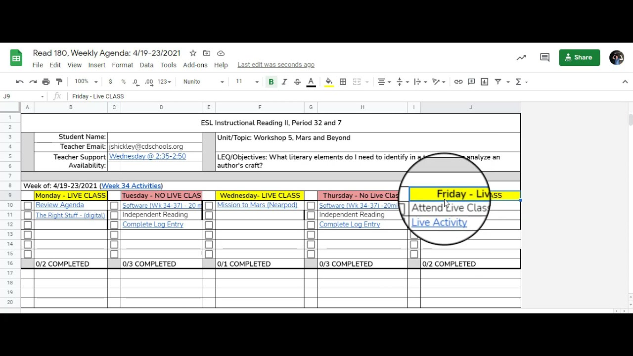 Week 34 Agenda - YouTube