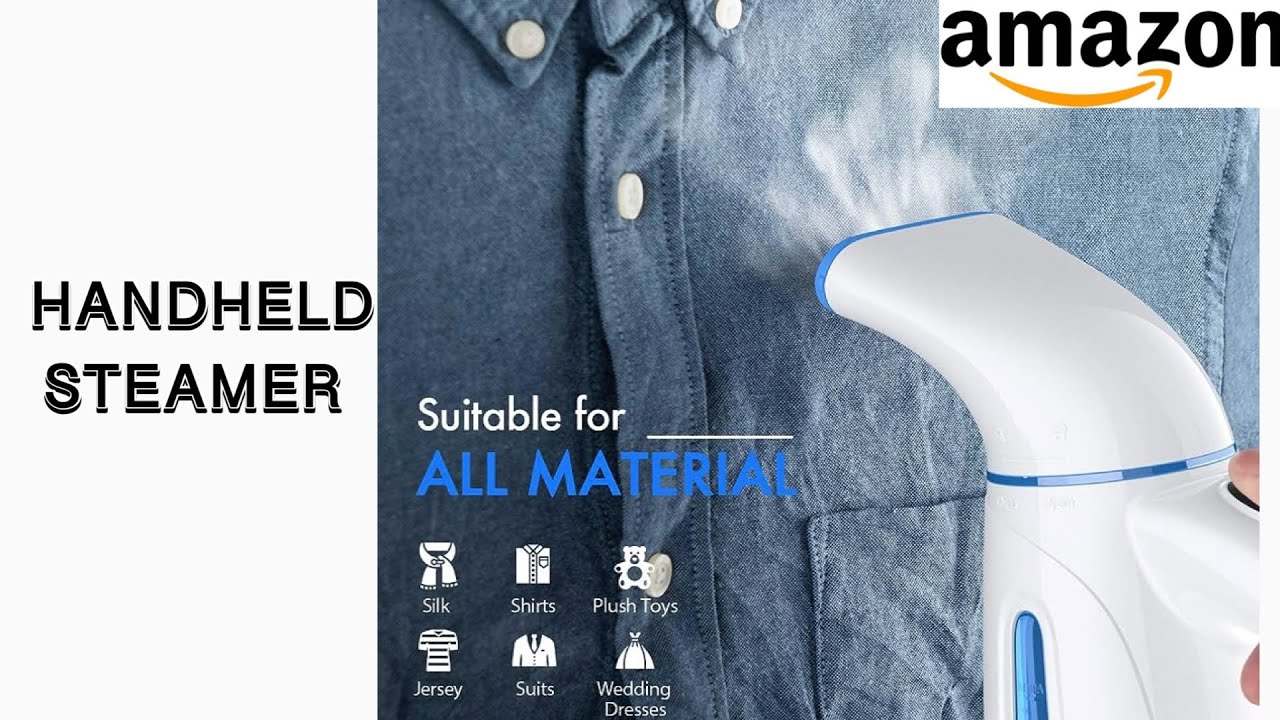 HOW TO USE THE BEST HANDHELD MINI CLOTHES STEAMER | AMAZON FINDS!! 💨 ...