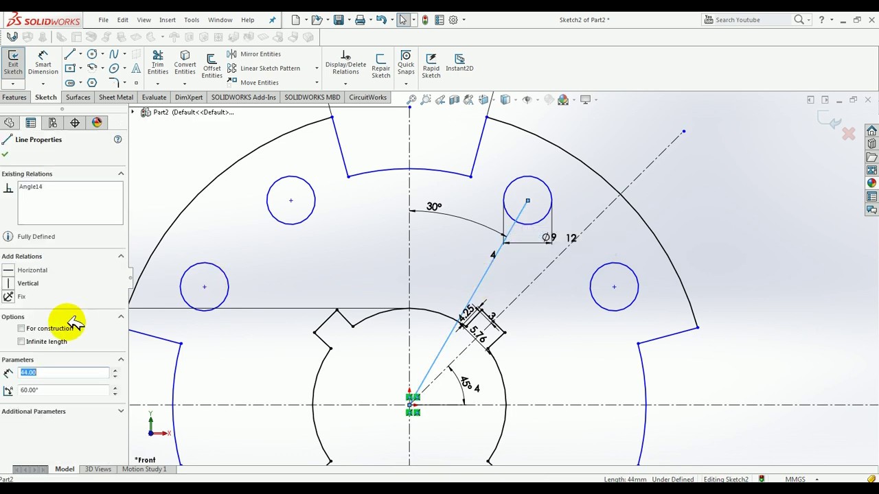 Solid work exercise tutorial 05 | solid work tutorial for beginner ...