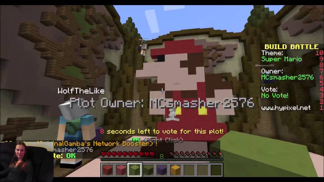 Meow Meows Plays Minecraft --Build Battle-- Mario - YouTube