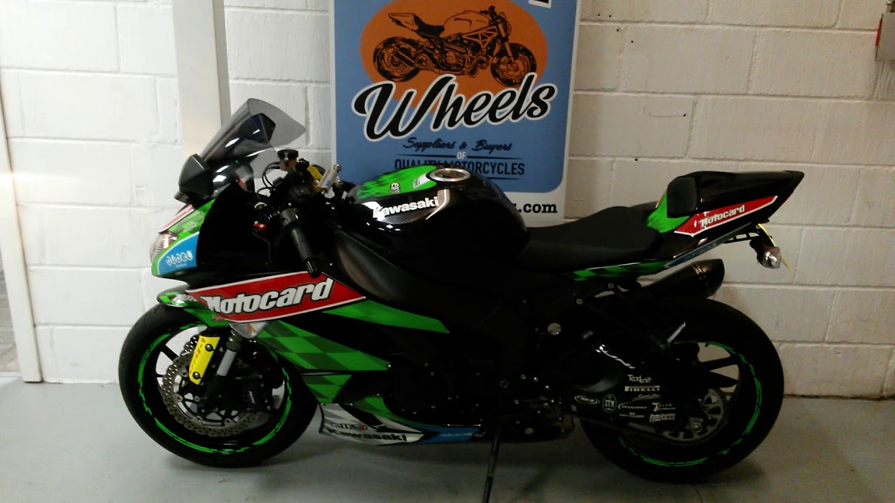 Kawasaki ZX6-R 2012 (12) Motocard Performance Edition Only 1700 Miles ...