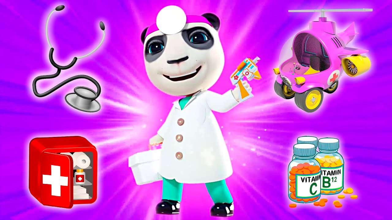 Panda Super Doctor | Best Professions | New Cartoon for kids | Dolly ...