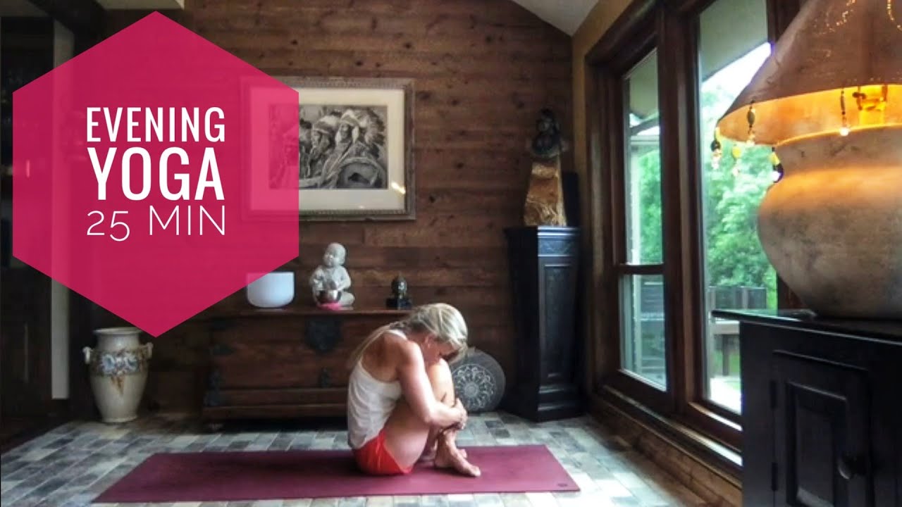 Evening Yoga || Winding Down After A Long Day || 25 Min - YouTube