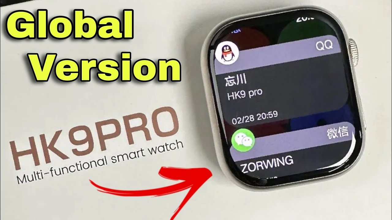 HK9 Pro Smartwatch - Unbox Full Screen Série 9, Global Version. - YouTube