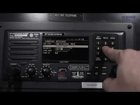 VHF RT FURUNO FM-8900S HOW TO SEND DSC MESSAGES - YouTube