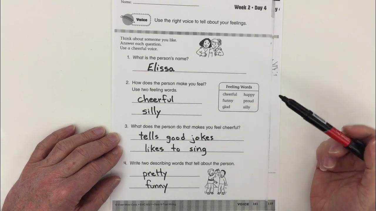 6+1 Traits of Writing Voice Week 2 Day 4 - YouTube