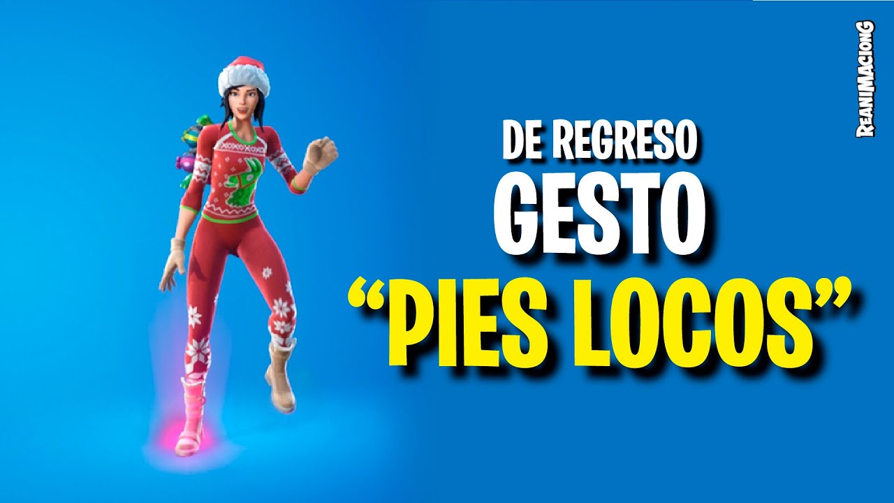 De Regreso! Gesto / Emote Fortnite "Pies Locos" - YouTube
