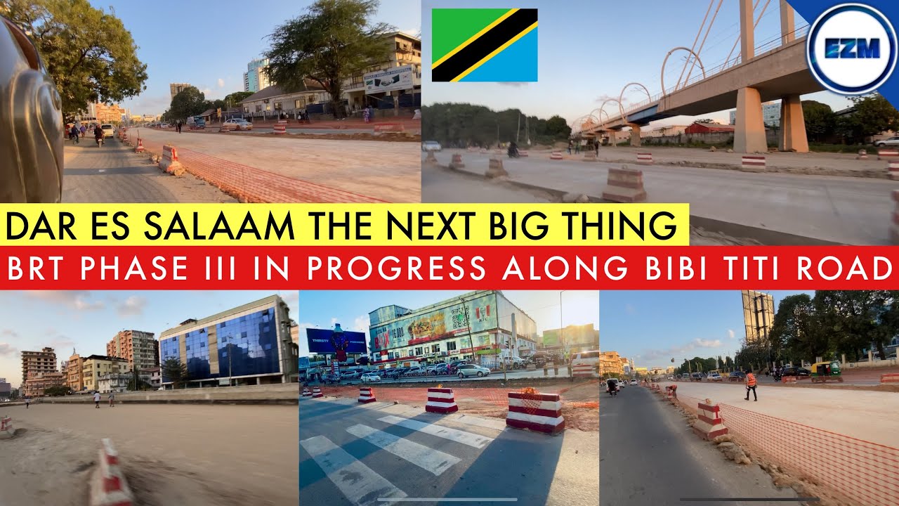 Wow! BRT phase 3 taking it's shape along Bibi Titi road DAR ES SALAAM ...