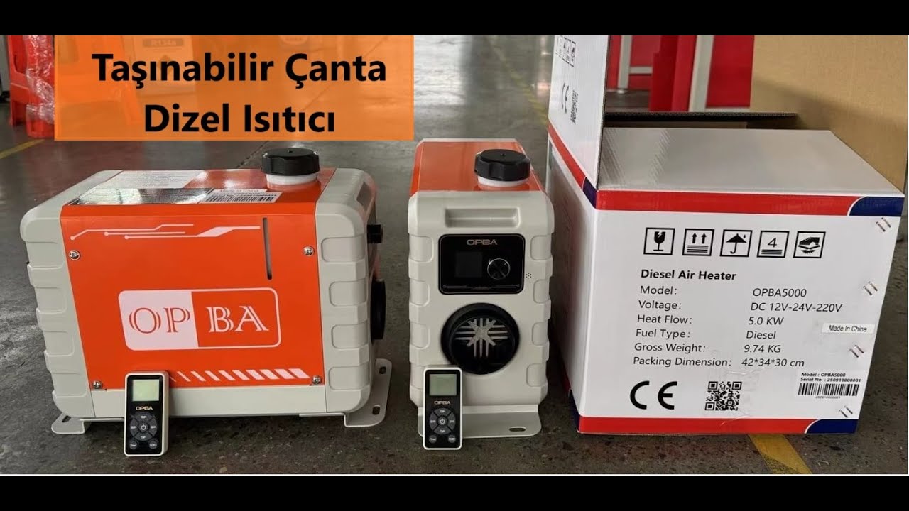 OPBA Taşınabilir Isıtıcı Kutu Açılımı - YouTube
