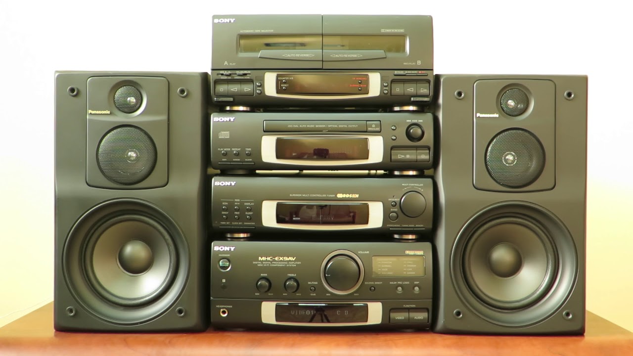 Sony MHC EX9AV Panasonic SB CH55 - YouTube