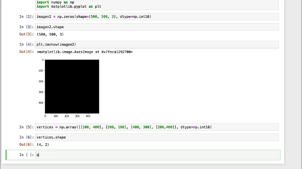 03 Opencv. Dibujando poligonos con Numpy y OpenCv - YouTube