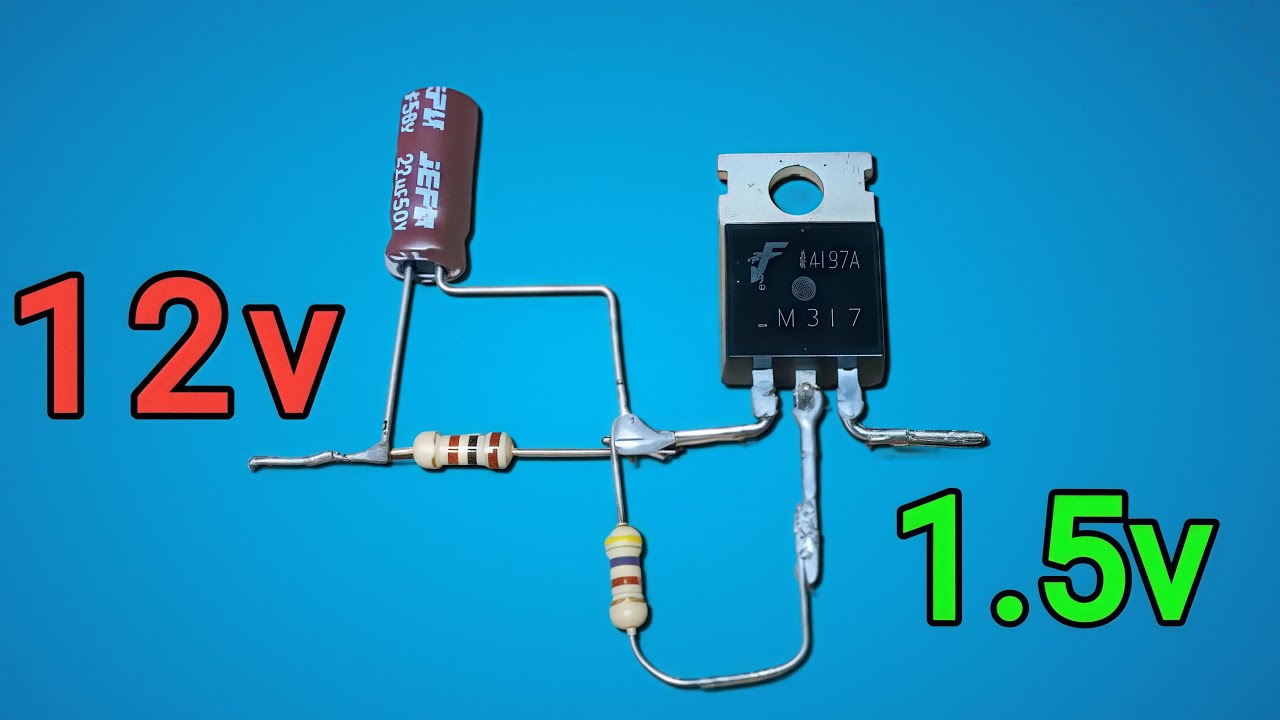 Turning 12v into 1.5v with ONE simple trick! | 12V to 1.5V Conversion ...