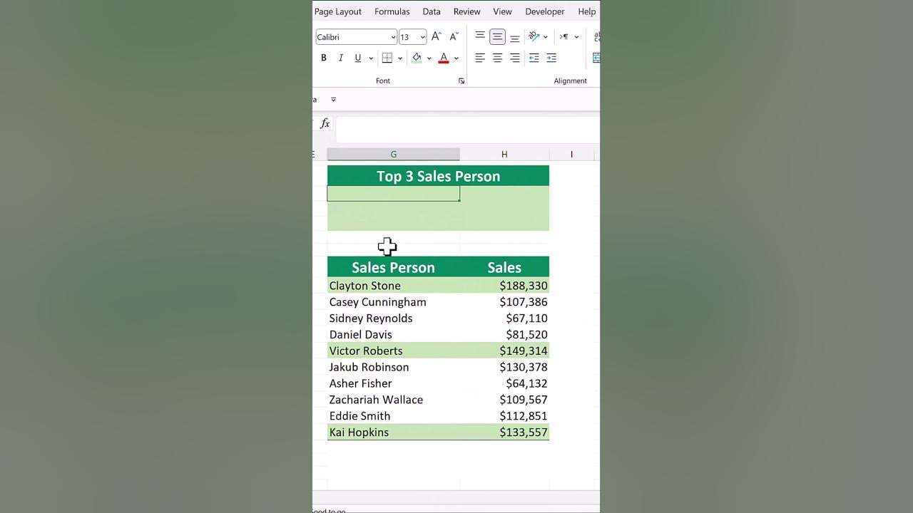 How to Find Top 3 values in Excel | Excel Tips and tricks | #shorts - YouTube
