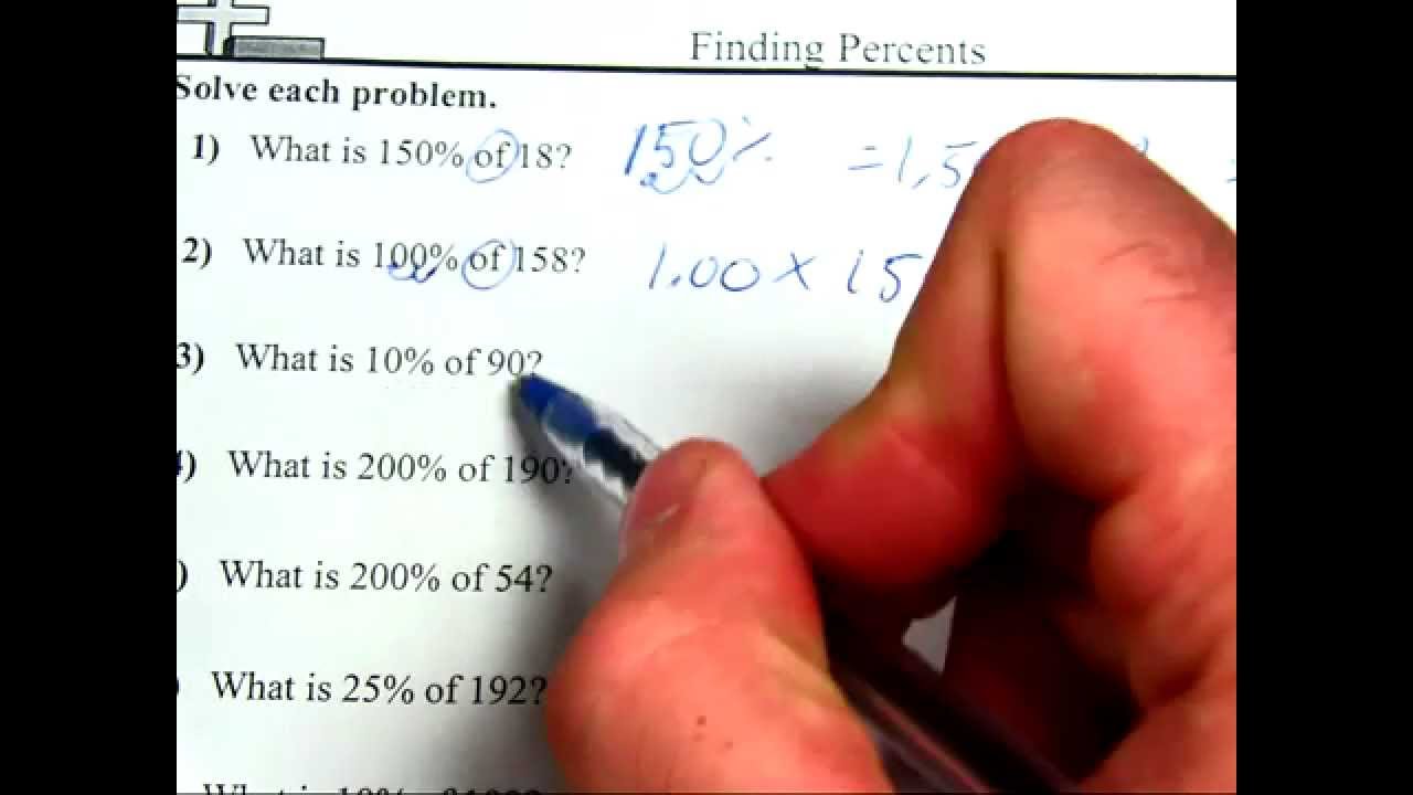 Using Percentages to Solve Problems - YouTube