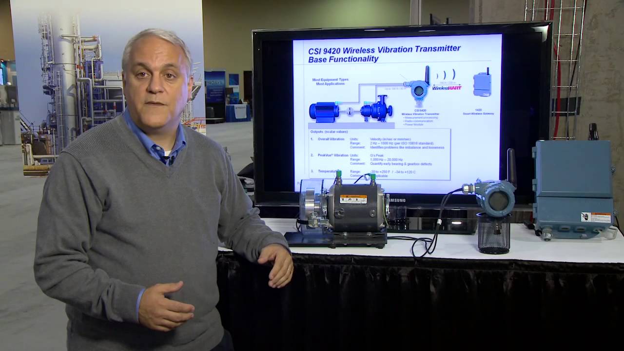 AMS 9420 Wireless Vibration Transmitter Demo - YouTube