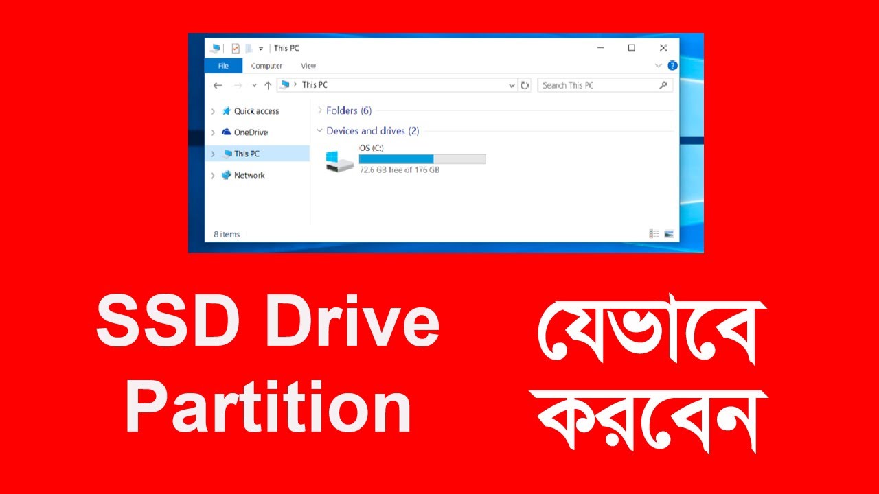 Creating New Simple Volume from Unallocated Space SSD Drive Partition ...