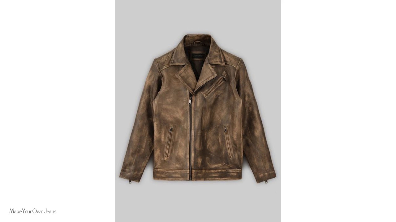 Roger Timber Leather Jacket | MakeYourOwnJeans - YouTube
