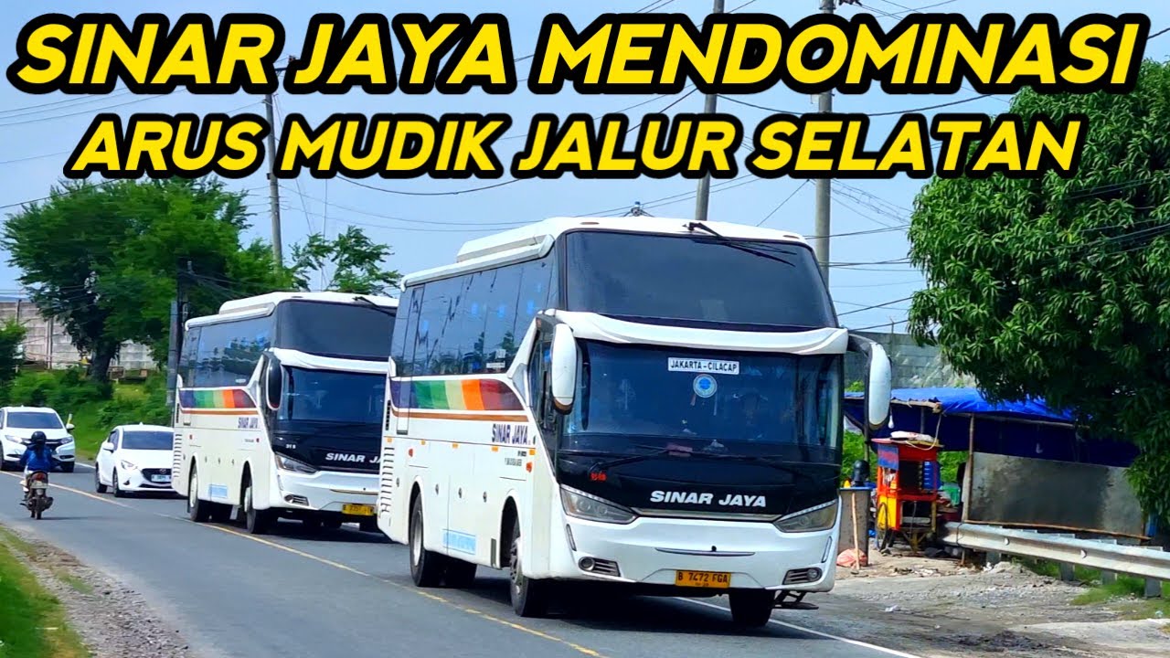 SINAR JAYA MENDOMINASI 🔥 Arus Mudik Arah Songgom - YouTube