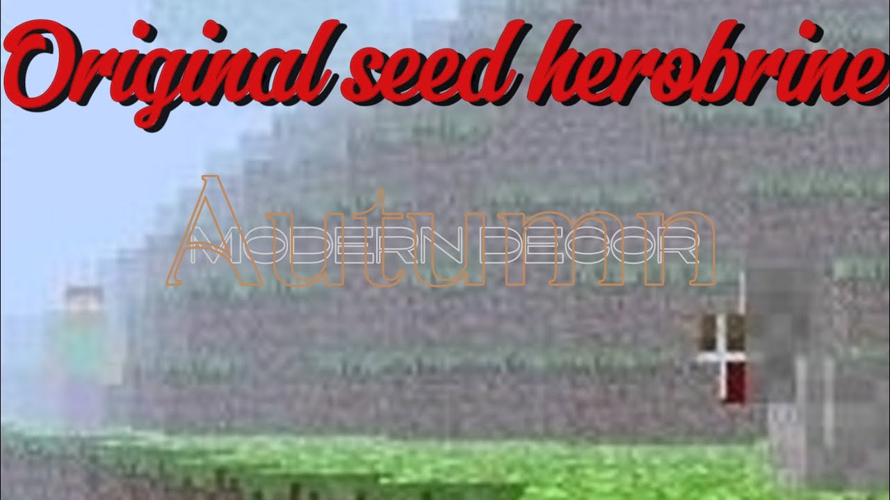 Minecraft herobrine seed 1.0.16 JUMPSCARE HORROR WARNING!!!! (Amplified ...