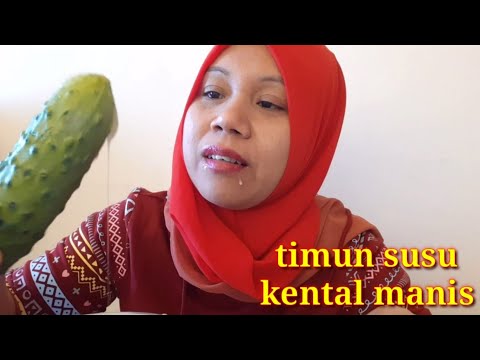 REVIEW MAKAN TIMUN DENGAN SUSU KENTAL MANIS.