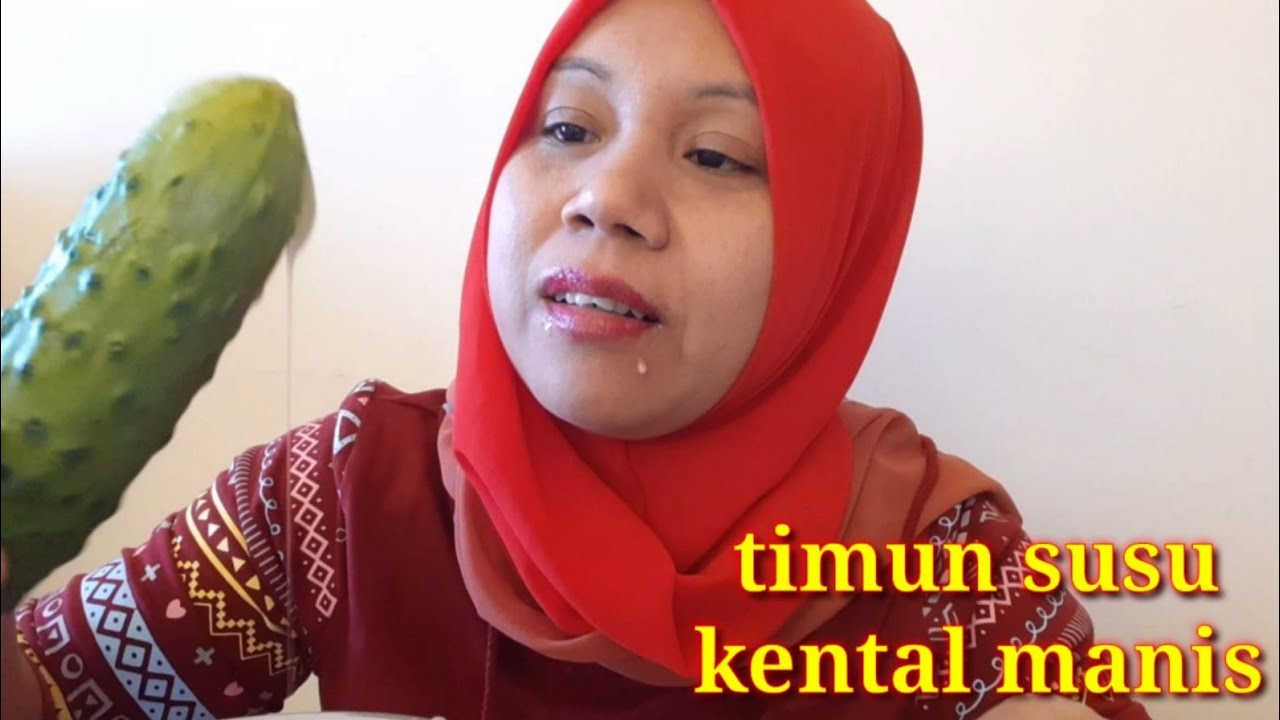 REVIEW MAKAN TIMUN DENGAN SUSU KENTAL MANIS. - YouTube