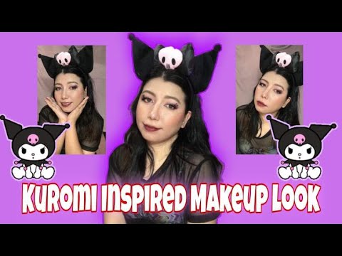 Kuromi Inspired Makeup look | My Halloween look - YouTube
