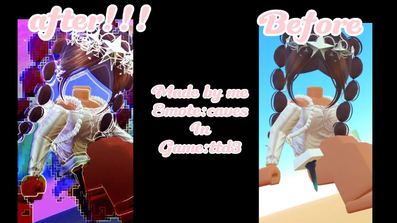 Before and after roblox edits!! - YouTube