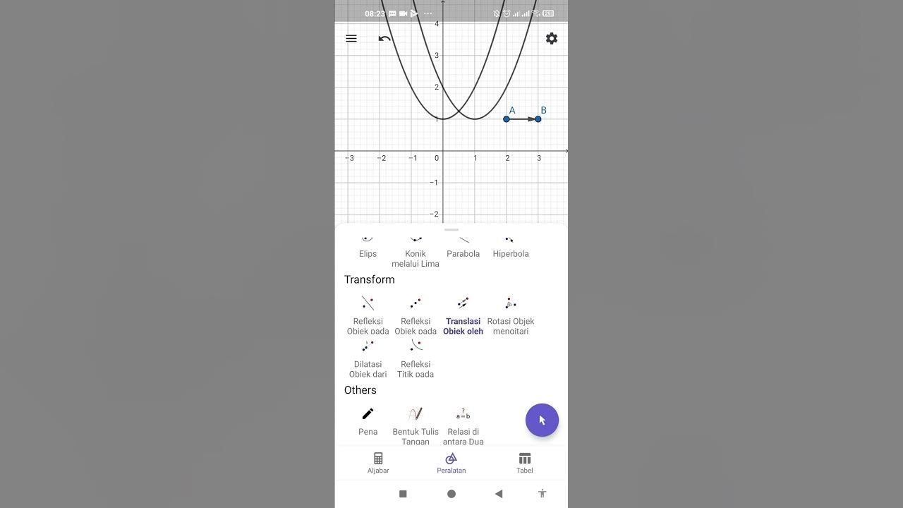 Geogebra for Transform of Function - YouTube