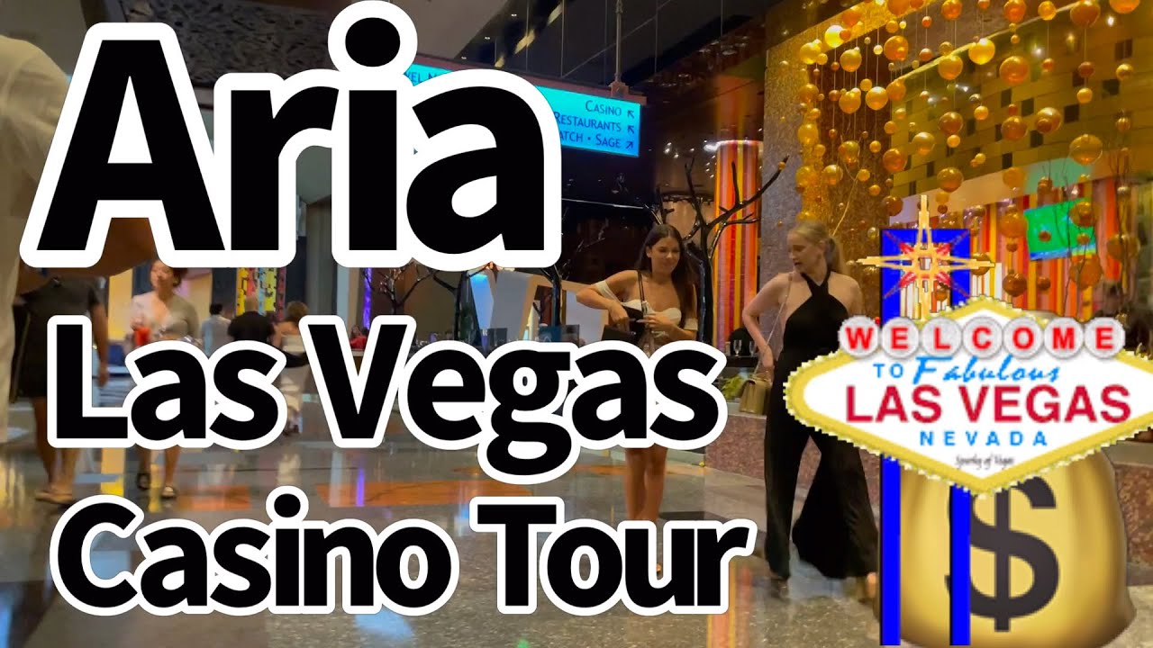 Aria Casino Tour - see the slot machines and casino floor - YouTube