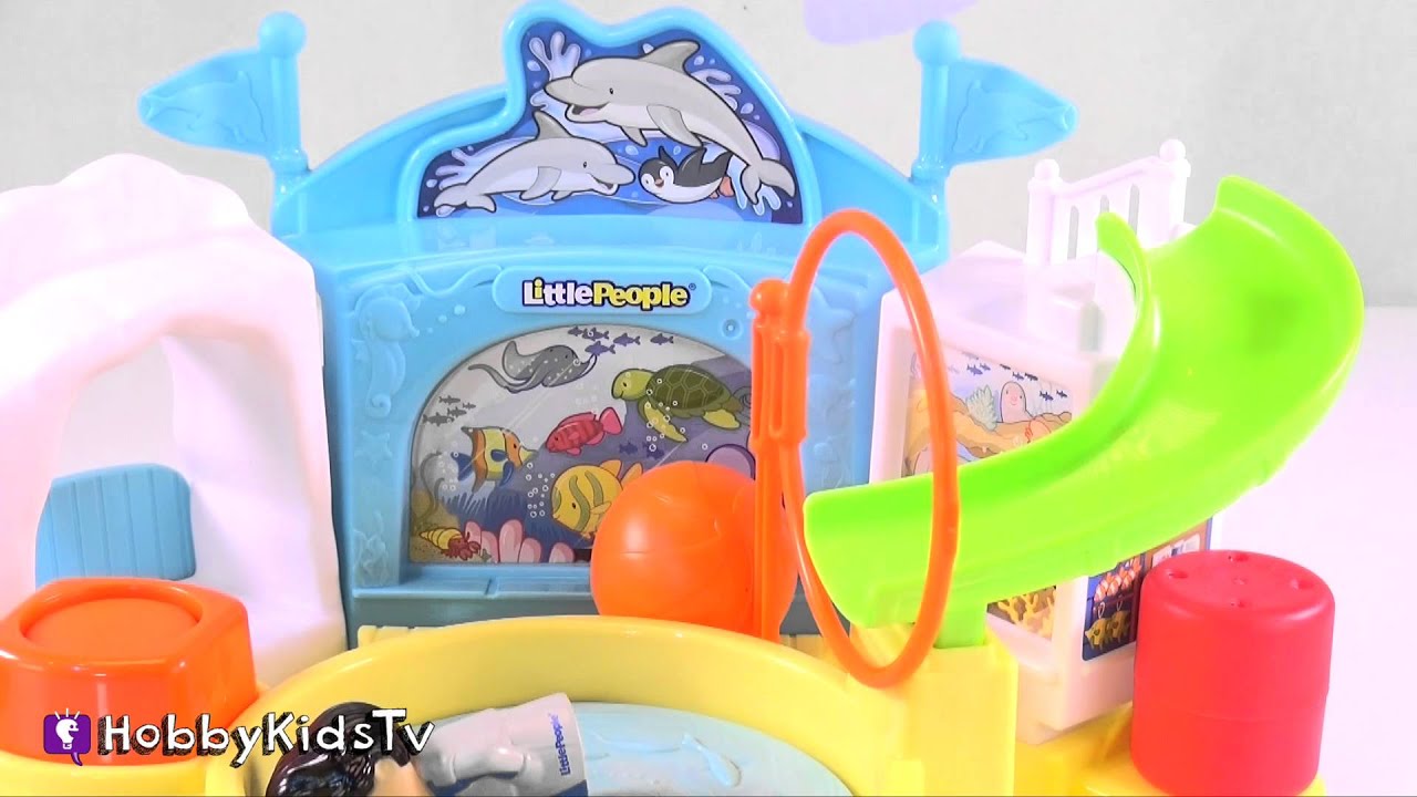 Litte People DOLPHIN Show! Whale + Surprise Toy HobbyKidsTV - YouTube