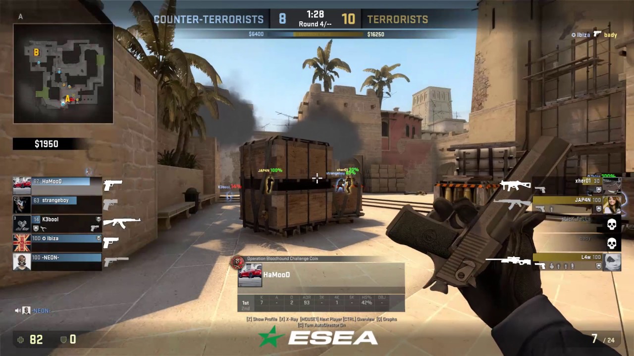 ESEA Rank A- Highlights (200IQ 1V3) - CS:GO - YouTube