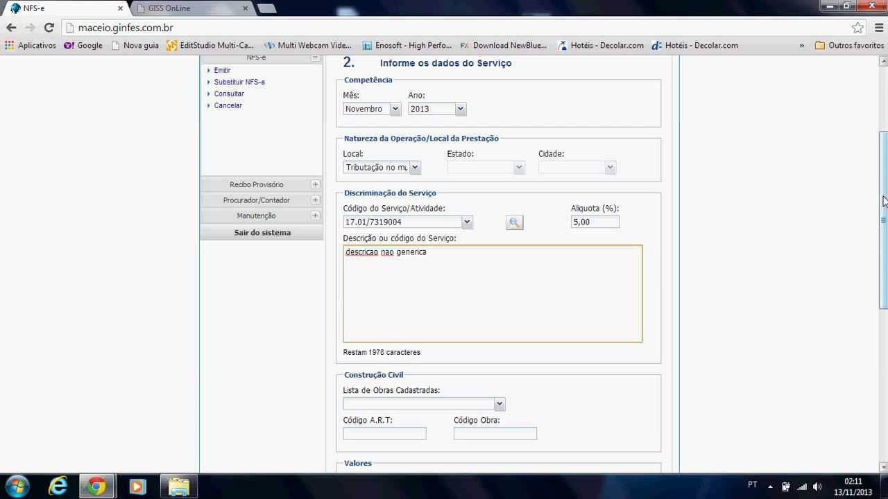 Tutorial da Nota Fiscal Eletronica de Maceió - NFS-e (ginfes) - YouTube